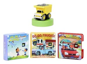 little tikes story dream machine go, go, vehicles story collection, storytime, books, trucks, random house, audio play character, gift and toy for toddlers and kids girls boys ages 3+ years