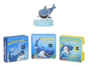 little tikes story dream machine big shark, little shark story collection, storytime, books, random house, audio play character, gift and toy for toddlers and kids girls boys ages 3+ years