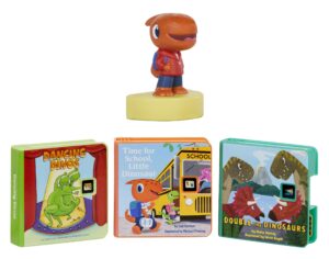 little tikes story dream machine dino story collection, dinosaurs, storytime, books, random house, audio play character, gift and toy for toddlers and kids girls boys ages 3+ years