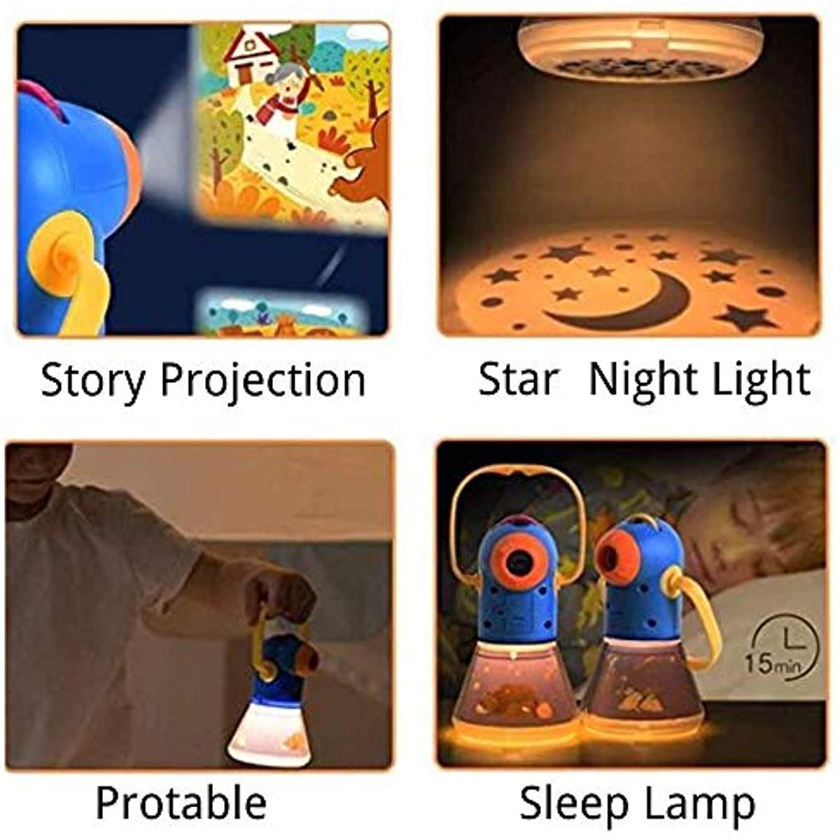 Matteobenni Multifunctional Story Projector for Toddlers, Night Lights Projector Kids Storybook Toy, Educational Toys Gifts for 3-12 Year Old Boys/Girls