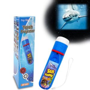 pup go sea life animals torch projector with 3 discs 24 images, shark toy for boys, sea creatures toys for children age 3 4 5 6 7 year old, shark gifts games for kids(seaworld)