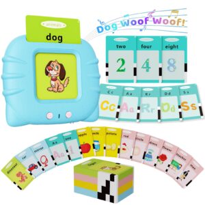 aullsaty toddler toys talking flash cards for 1 2 3 4 5 6 year old boys and girls, autism sensory toys for autistic children, learning educational montessori speech therapy 248 sight words kids gifts