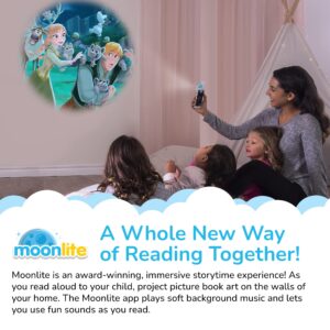 Moonlite Storytime Frozen Babysitting The Troll Tots Storybook Reel, A Magical Way to Read Together, Digital Story for Projector, Fun Sound Effects, Learning Gifts for Kids Age 1 Year and Up