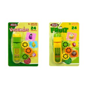 nooly torch projector toy for kids flashlight educational toy 3 + years old tywj-01 (vegetables and fruits) u004