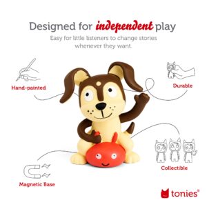 Toniebox Audio Player Starter Set with Chase, Skye, Marshall, and Playtime Puppy - Listen, Learn, and Play with One Huggable Little Box - Red