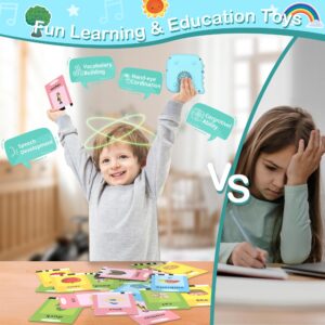 Talking Flash Cards for Toddlers 1-3, 224 Sight Words Toddler Flash Cards, Learning Toys for Toddlers, Sensory Educational Toys for Kids, Montessori Toys, Toddler Toys for Boys Age 1 2 3 4 5 Year Old