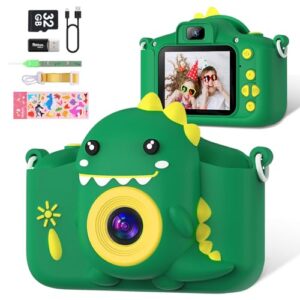 kids camera for boys girls toddlers childrens 3-8 years old christmas birthday gifts toys selfie digital dual camera with 32gb card