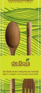 de Bois Dessert Spoon & Fork l Organic Teak l Spoon & Fork Dessert l Non Toxic Wooden Kitchen Utensils l Gift For Who Loved Healthy & Clean