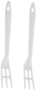 hutzler waffle fork, 11", white,3702-2wh,2