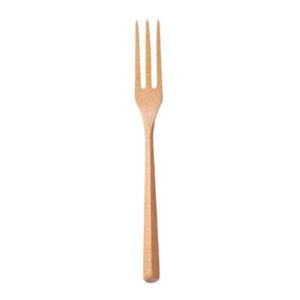 zoci triangular handle wooden spoon fork set dessert wooden spoon wooden fork portable spoon fork