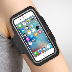 Trianium Armband, Water Resistant Large Cell Phone Armband for iPhone 12 Pro,12 Mini,11 Pro Max/Xs Max/XR/X/8 Plus, Galaxy S20/S10/S10e/S10+/Note 10 and More Workout Band Skin & Key Holder(2nd Gen)