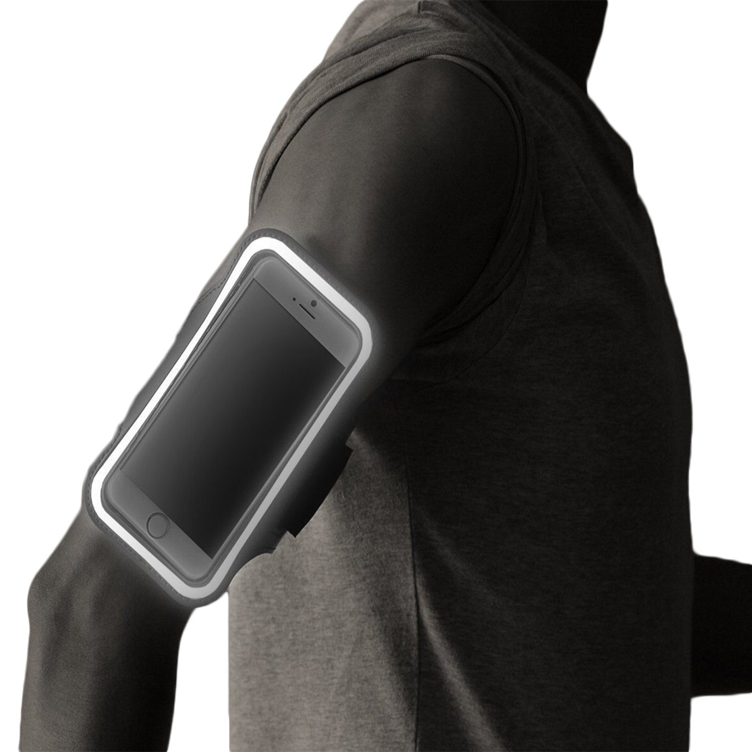 RevereSport Premium iPhone 13 Pro Max Running Armband. Premium Phone Arm Holder for Sports, Gym Workouts and Exercise