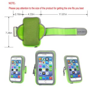 Multifunctional Outdoor Sports Armband Sweatproof Running Armbag Casual Arm Package Bag Gym Fitness Cell Phone Bag Key Holder for iPhone 15 14 13 Max Pro Plus Samsung Galaxy Note S23 S22 Edge, Pink