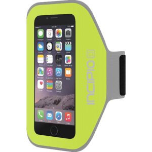 iphone 6s armband, incipio [performance][comfortable] exercise armband fits both apple iphone 6, iphone 6s - neon lime