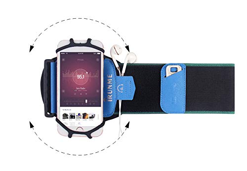 360 Running Armband Phone Holder for Samsung Galaxy Note 20 Ultra, S20 S21 Ultra, S20+ S21 Plus, Note 10 Lite 10 Plus 9, S10 Lite Plus, A11 A21 A51 A71 A10S A20S A21S LG Stylo 6 V60 K51 Velvet (Black)