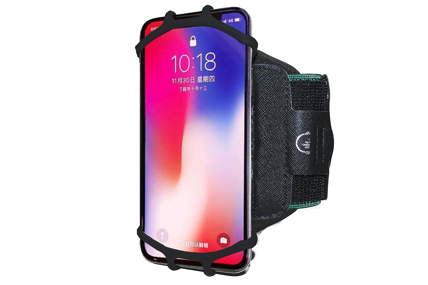 360 Running Armband Phone Holder for Samsung Galaxy Note 20 Ultra, S20 S21 Ultra, S20+ S21 Plus, Note 10 Lite 10 Plus 9, S10 Lite Plus, A11 A21 A51 A71 A10S A20S A21S LG Stylo 6 V60 K51 Velvet (Black)