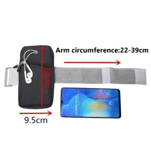 Phone Bag Sports Running Armband for iPhone 11, 11 Pro, 11 Pro Max, for Galaxy s20+ 5G,s20 Ultra,Note 20 Ultra,Note10 Lite, Note20,Cell Phone Armband Adjustable Elastic for Hiking Biking Walking