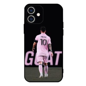 zermu for iphone 12 case, lione-l mess%i inter soccer miam-i #10 fashion full protection soft silicone tpu shock absorption bumper slim fit protective cover phone case for iphone 12 6.1 inch