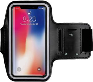 casehq water resistant cell phone armband case compatible phone iphone 11, 11 pro, 11 pro max, x, xs, xs max, xr, 8, 7, 6, plus galaxy s10, s9, s8, s7, plus sizes and more. adjustable band & key slot