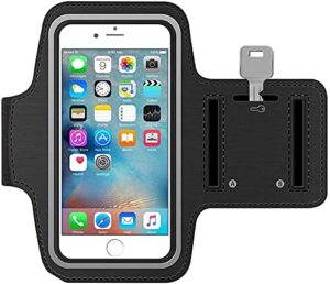 cell phone water resistant armband case for phone's upto 6.2 inch, adjustable band, w/key holder and card slot, for running, walking, hiking, for for iphone 12 11 pro xr xs x 8 7 6 6s etc