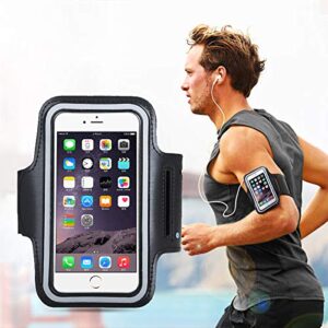 Cell Phone Water Resistant Armband Case for Phone's Upto 6.2 inch, Adjustable Band, w/Key Holder and Card Slot, for Running, Walking, Hiking, For for iPhone 12 11 Pro XR XS X 8 7 6 6s etc