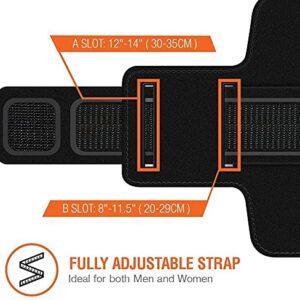 Cell Phone Water Resistant Armband Case for Phone's Upto 6.2 inch, Adjustable Band, w/Key Holder and Card Slot, for Running, Walking, Hiking, For for iPhone 12 11 Pro XR XS X 8 7 6 6s etc