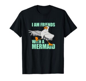 disney the little mermaid scuttle friends with a mermaid t-shirt