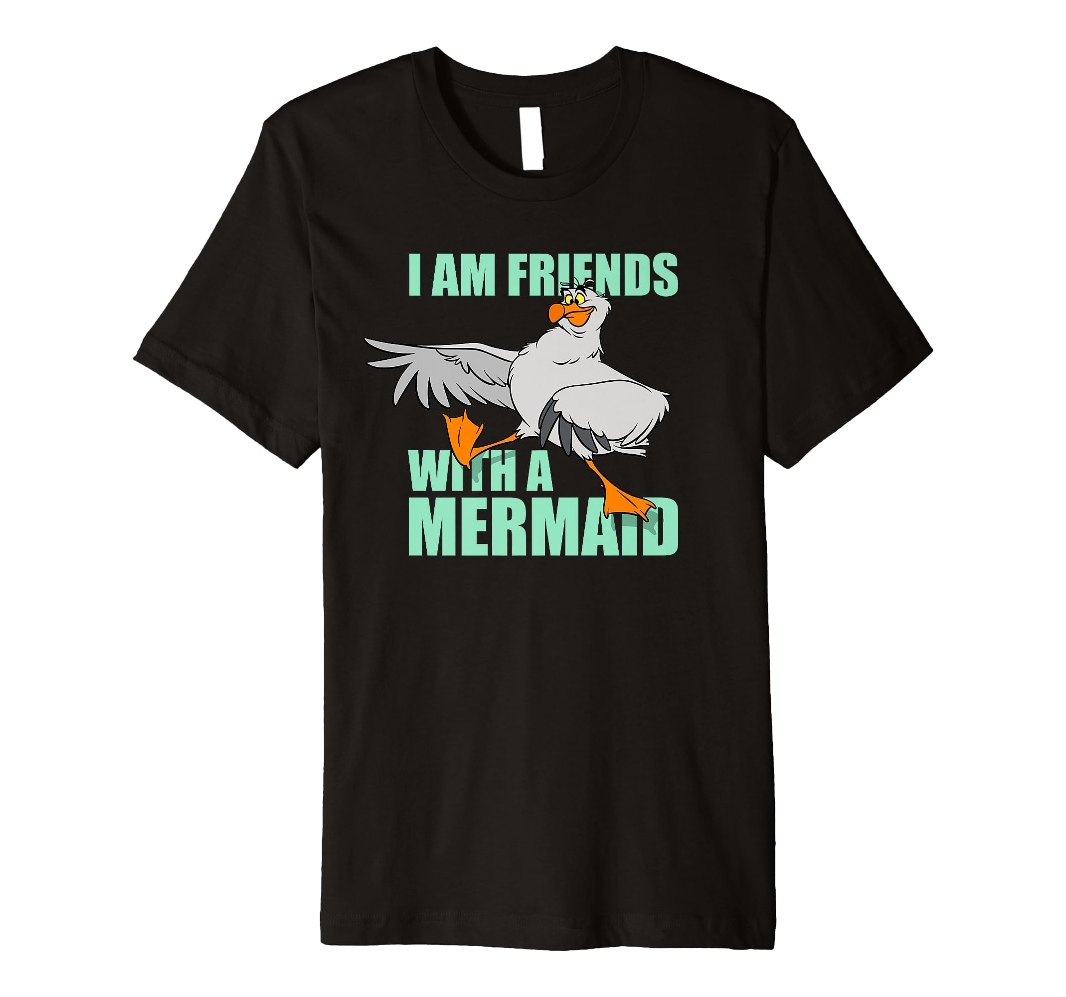 Disney The Little Mermaid Scuttle Friends with a Mermaid Premium T-Shirt