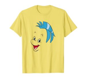 disney the little mermaid flounder big face t-shirt