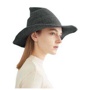 women embroide baseball cap witch hat hat hat hat women's baseball caps mens apparel (dark gray, one size)