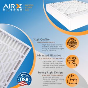 AIRX FILTERS WICKED CLEAN AIR. 19x20x4 Air Filter MERV 11 Compatible with Bryant Carrier FNCCAB0021 FILXXFNC-0021 Furnace Filter 2 Pack