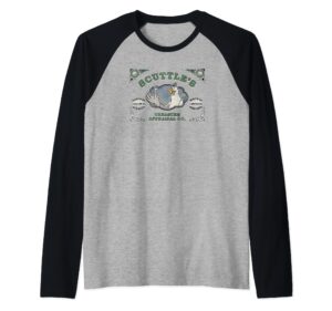 disney the little mermaid scuttle's treasure appraisal co. raglan baseball tee