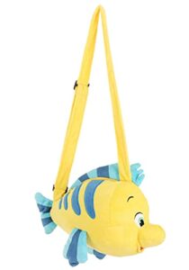 disney the little mermaid flounder costume companion pouch bag accessory for kids, cosplay, halloween, & beach party standard