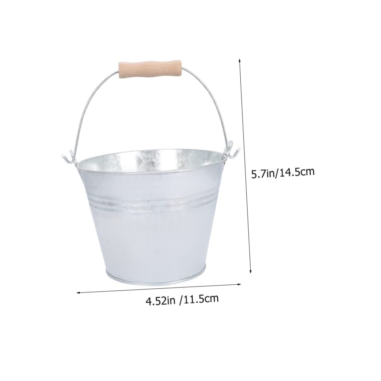 3Pcs Charcoal Pail Small Coal Scuttle ash Bucket for Fireplace Small tin Buckets BBQ Charcoal Holder Milk Pail Iron ash can Pail tin Farmhouse Compost can Wood Grease Paper Bucket