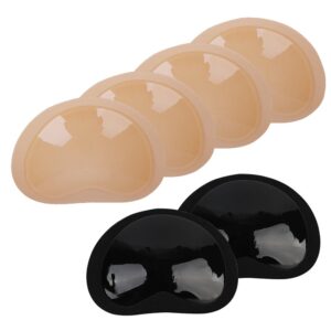 nimiah silicone bra inserts breast pads push-up inserts for women | removable sticky bra cups for swimsuits dresses bikini top 3 pairs