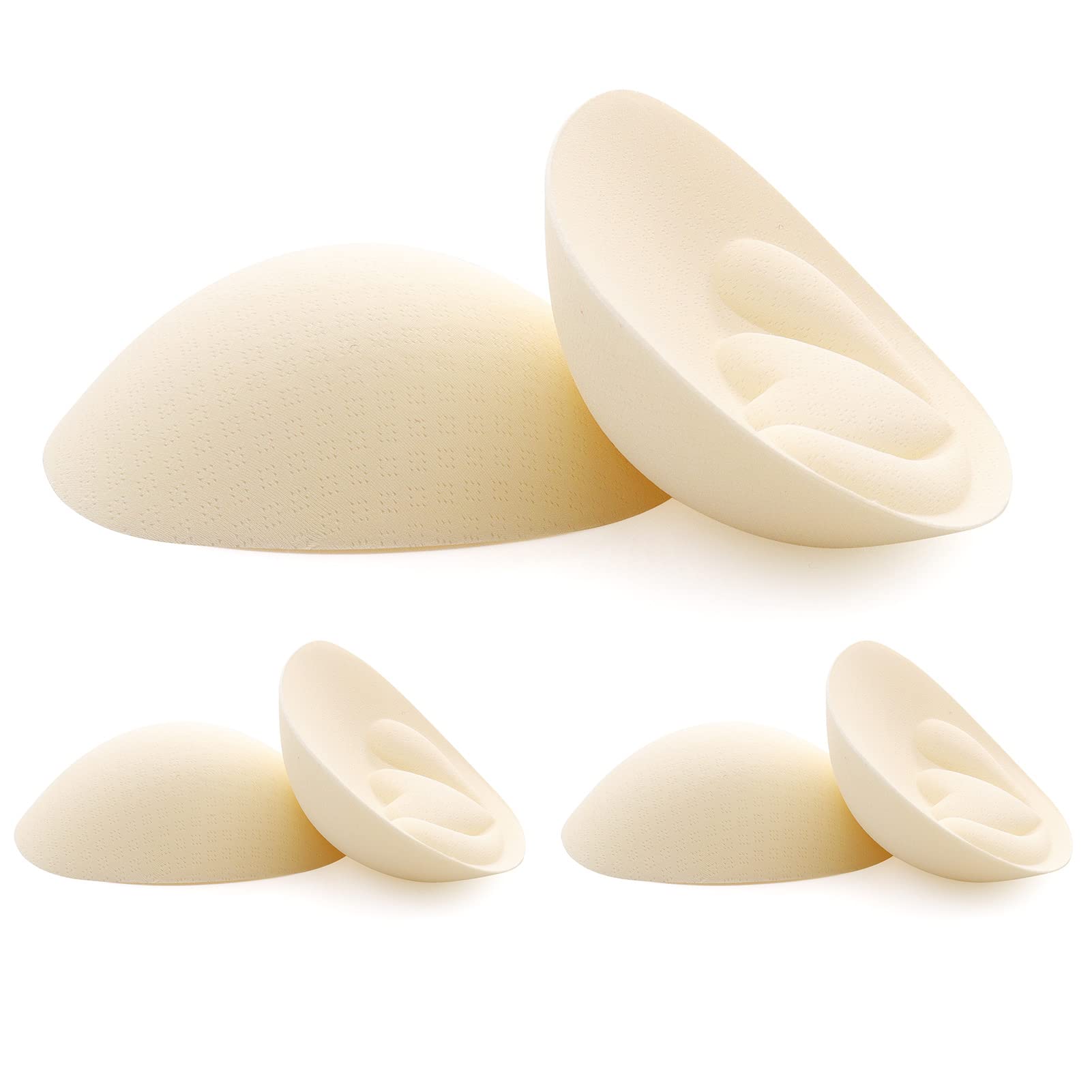 FOOT OF THE TREE Super Thick Bra Pads Inserts 3 Pairs Removable Breast Enhancers Push Up Bra Cups Paddings,BE4CM-S