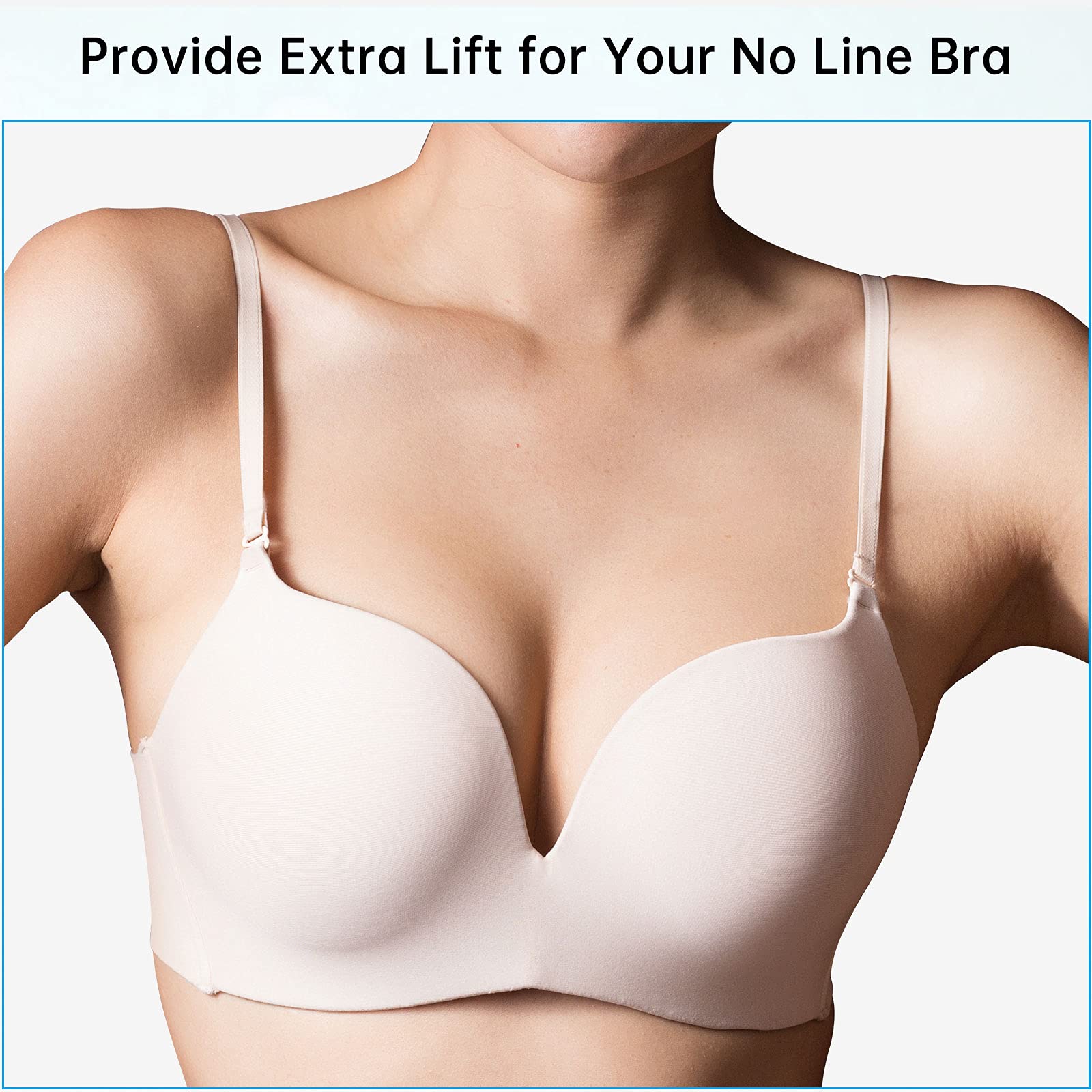 Bra Pads Inserts Breast Enhancers - 2 Pairs Push up Swimsuit Pads to Add 1-2 Cups Size | Removable Bra Insert & Comfy Padding for AB Cup Size