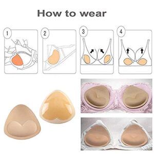 TopBine Bra Inserts Self-Adhesive Bra Pads Inserts Removable Silicone Breast Lift Sticky Cups (colorful)