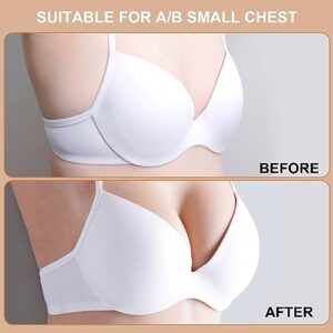 Nimiah Double-Sided Self-Adhesive Bra Inserts - Sticky Push up Pads for Bikini Swimsuit Dress | 2 Pairs Waterproof Silicone Bathing Suit Insert for Small Chest Women