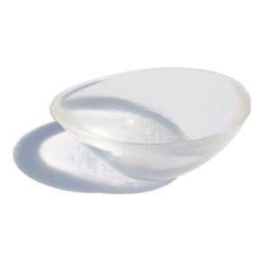 hiplaygirl concave breast forms - clear round bra inserts silicone breast prosthesis padding enhancers (size a b cup, single)