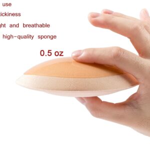 Adhesive Bra Insert Pads Reusable Breast Enhancer Bra Pads Removable Breathable Sticky Push Up Inserts Pad Bra