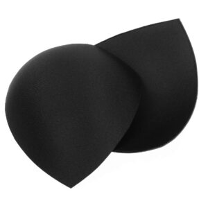 TENDYCOCO Silicone Breastplate 3 Pairs Women Bra Pads Bikini Pads Sponge Bra Padding Inserts(Black) Bra Pads Inserts