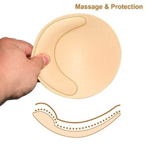 TopBine Round Yoga Bra pad Sports Bra Inserts Pads (C/D Beige)