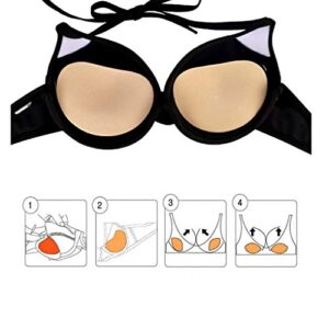 Bra Pads Inserts Lift Breast Inserts Breathable Push Up Sticky Silicone Bra Cups