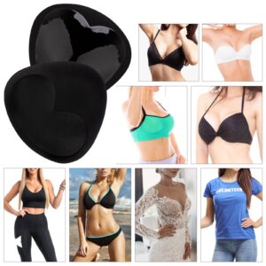 Nimiah Silicone Bra Inserts Breast Pads - 3 Pairs Waterproof Push-up Inserts for Women | Removable Breathable Sticky Bra Cups for Swimsuits Dresses Bikini Tops