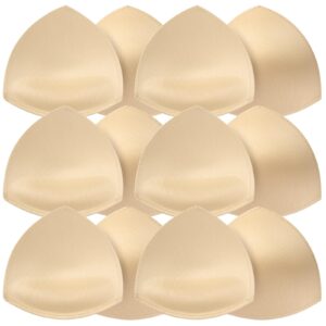 fypxd 6 pairs removeable bra pads inserts push up for sport bra and bikini tops beige