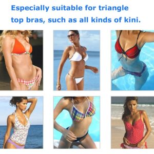 ericotry 1 Pair of Transparent Silicone Gel Bra Inserts for Underwear Swimsuits or Bikinis