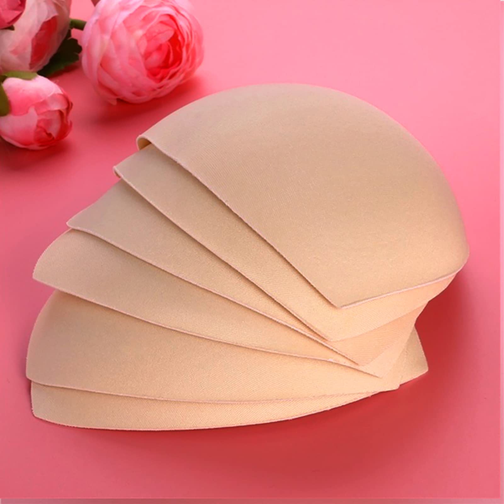 Bluelans Bra Pads Inserts 1 Pair, Soft Bra Cups Inserts, Removable Bra Pads Bra Inserts or Women Sports Bra Enhancers Skin Color