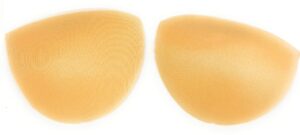 bra cup pads -inserts foam push up bra pads inserts - nude color- size 34 b -pack of 2 pairs