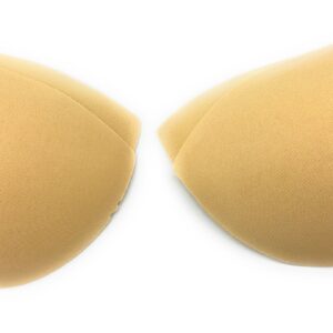 Bra Cup Pads -Inserts Foam Push Up Bra Pads Inserts - Nude Color- Size 34 B -Pack of 2 Pairs